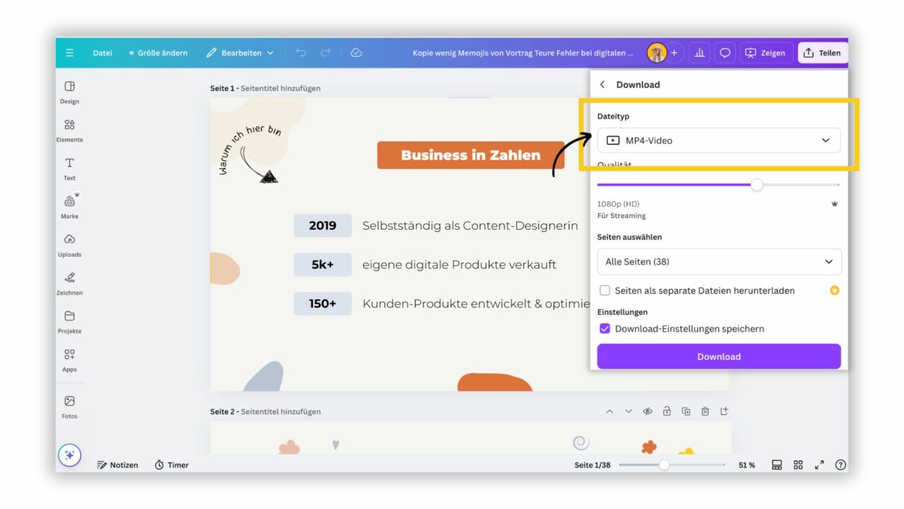 Anleitung: Videos für Onlinekurse und Tutorials mit Canva aufnehmen und ...